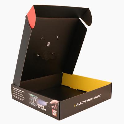 China Recycled Non Toxic E Flute Corrugated Paper Mailing Box Printing Logo for sale