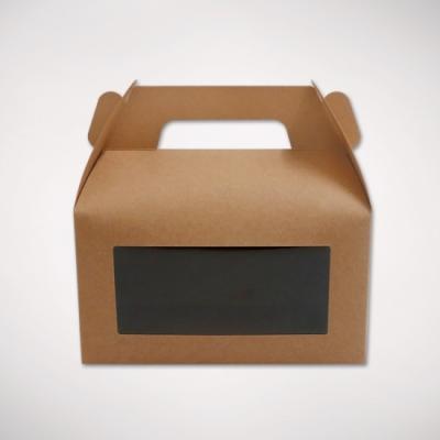 China OEM ODM Foldable 420gsm Kraft Paper Luxury Cake Box Custom Color for sale
