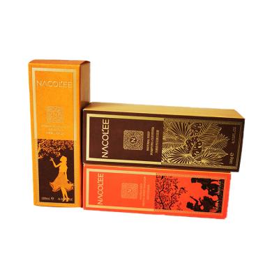 China Luxury Square C1S Paper Skincare Packaging Box Custom Private Label for sale