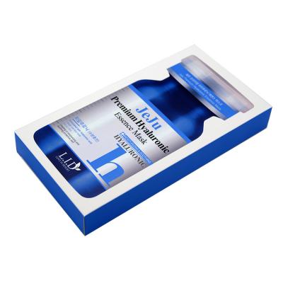 China Essence Mask 300gsm Silver Board Printed Cosmetic Boxes Logo Printed for sale