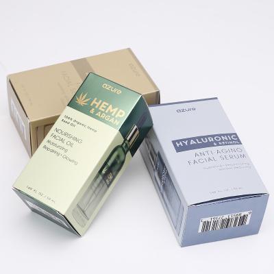 China CMYK 350gsm Silver Card Perfume Bottle Packaging Logo Printed Boxes for sale
