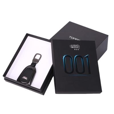 Cina Il nero squisito di lusso Matte Men Gift Boxes Lid di rettangolo e base in vendita