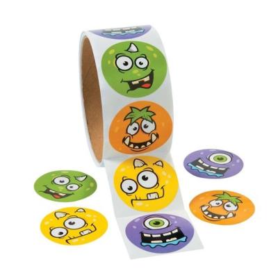 China Diy Christmas Gift PMS Packaging Stickers Labels Kids Cartoon Label for sale