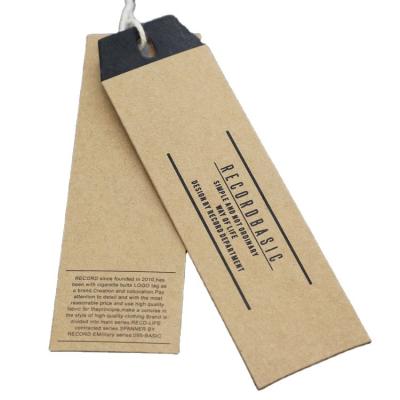 China Luxurious Foil Stamping Spot UV Personalized Hang Tag Pantone Color for sale