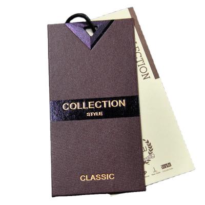 China Apparel Product String CMYK Personalized Hang Tag Custom Logo for sale
