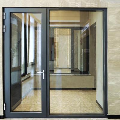 China Modern Design Aluminium Alloy Casement Swing Glass Internal Door for House for sale