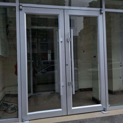 China House Front Main Double Door Design Aluminium Shop Front Door for sale