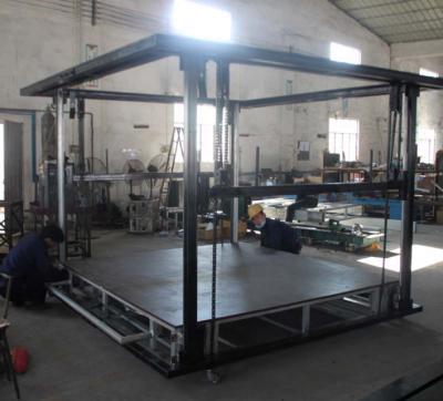 China elevación hidráulica giratoria de la etapa de la aleación de aluminio de la plataforma de la etapa del tablero de la madera contrachapada de 18m m en venta