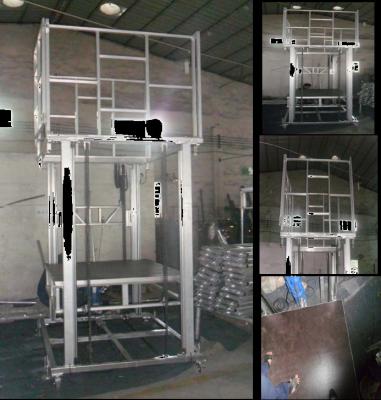 China Etapa de elevación eléctrica motorizada de la etapa de la rotación para el material del aluminio del concierto en venta