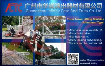 China 800 kilogramos del cargamento de la etapa de la plataforma del motor del braguero de equipo de elevación conducido alzamiento giratorio en venta