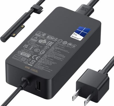 China High Quality 65W 15V 4A AC Adapter Power Supply for Microsoft Surface Pro7 Book Laptop Charger QC3.0 PD3.0 Function Made ABS for sale