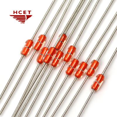 China MF58D Proba impermeable NTC 10k Ohm Sensor de temperatura del termistor de vidrio sellado en venta