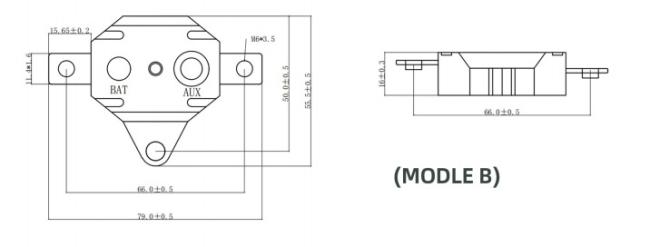 HCET 37 Series Circuit Breaker dimensions
