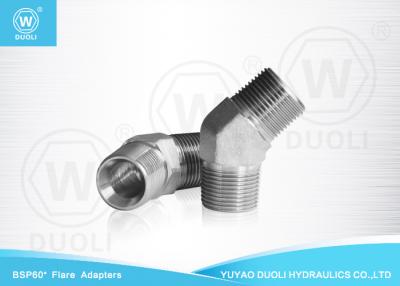 Cina Montaggi idraulici BSPT del chiarore del gomito da 45 gradi al acciaio al carbonio del filo maschio di BSPT in vendita