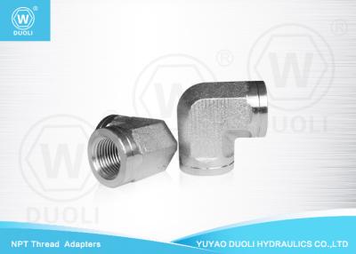 Cina Adattatori femminili idraulici del filo del NPT del gomito di 90°, accessori per tubi d'acciaio idraulici in vendita