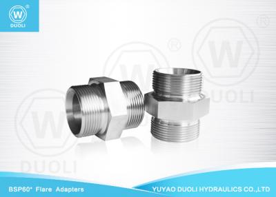 Cina L'accoppiamento diritto 60° dei montaggi idraulici metrici del chiarore di BSP ha legato i connettori del tubo della guarnizione in vendita
