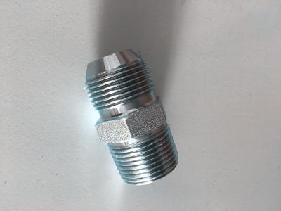 Cina Acciaio al carbonio idraulico degli adattatori dei connettori del tubo flessibile del filo JIS 60 metrici diritti del capezzolo in vendita