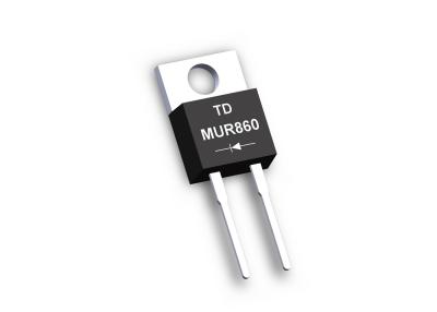 Cina diodo di raddrizzatore ultraveloce di recupero 600V MUR860 8a A 220AC con il dissipatore di calore nudo in vendita