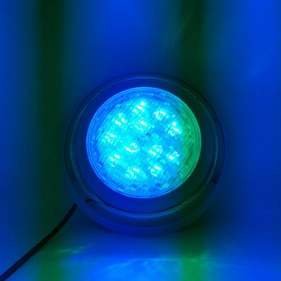 Cina Stainless Steel Swimming Pool Light 24W RGBW with Remote Control 12VAC IP68 in vendita