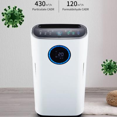 중국 공장 공급품 PM2.5 가정용 사무실 스마트 공기청정기 헤파 필터 이온화기 공기청정기 가정용 판매용