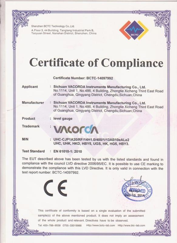 - Sichuan Vacorda Instruments Manufacturing Co., Ltd