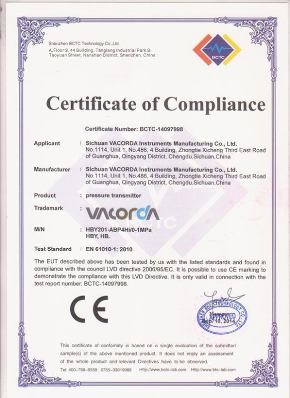- Sichuan Vacorda Instruments Manufacturing Co., Ltd