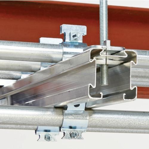 UL Listed Standard Zinc Plated Conduit Strut Clamp Pre-Galvanized Steel Unistrut Channel Fitting Pipe Accessory Electro-Galvanized Clamps