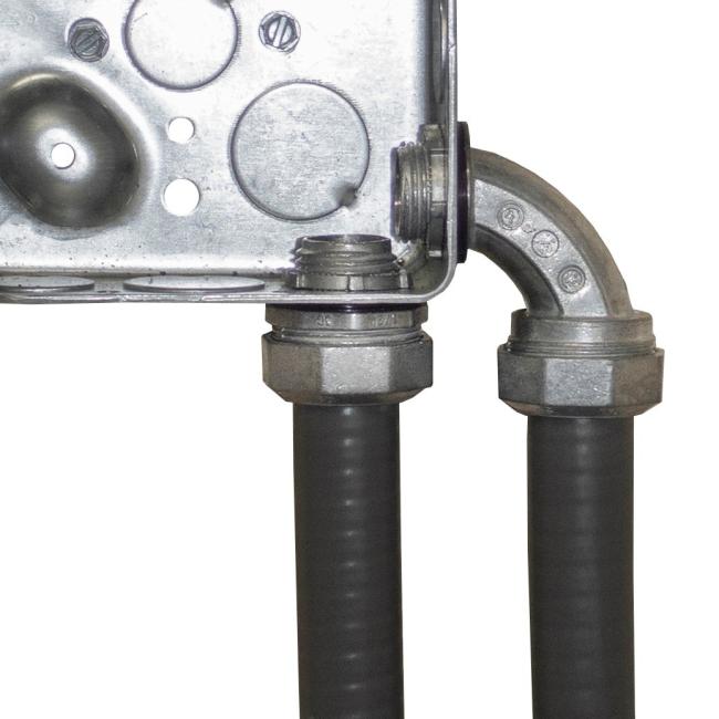 connector Curvo PARA Flexible Metalico 20mm 90 Degree Angle Flexible Conduit Connector