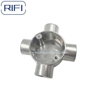 중국 GI BS4568 상자 4way 20mm,25mm,32mm를 통한 알루미늄 접합 원형 상자 판매용