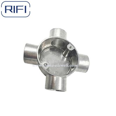 중국 GI BS4568 상자 4way 20mm,25mm,32mm를 통한 알루미늄 접합 원형 상자 판매용