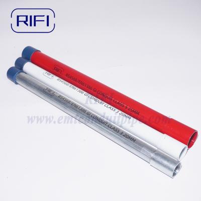 중국 빨강/흰색/주황색 PVC 코팅 BS4568 GI 전기 전선관 (두께 1.2mm-1.6mm) 판매용