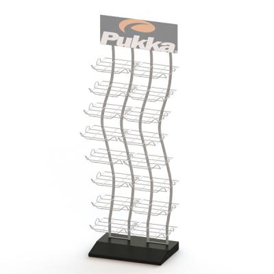 Cina Scaffale di esposizione multiplo del nastro metallico del berretto da baseball di forma di spirale di strato in vendita