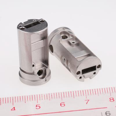 China Bead Blasted MIM Metal Injection Molding , SUS304 Cylindrical Door Lock Parts for sale