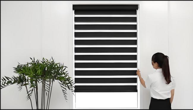 Window blinds demonstrating UV protection and light control