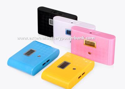 China Banco duplo 12000mah do poder do bolso de USB do indicador do LCD para MP5/PSP/câmera à venda