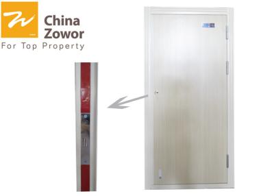 Chine Le bois de chêne 90 portes évaluées par feu minute avec de la mélamine de remplisseur de panneau de perlite de vue en acier finissent à vendre