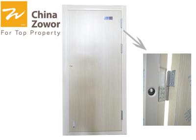 Chine Le bois de chêne 90 portes évaluées par feu minute avec de la mélamine de remplisseur de panneau de perlite de vue en acier finissent à vendre