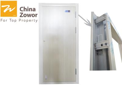 Chine Le bois de chêne 90 portes évaluées par feu minute avec de la mélamine de remplisseur de panneau de perlite de vue en acier finissent à vendre