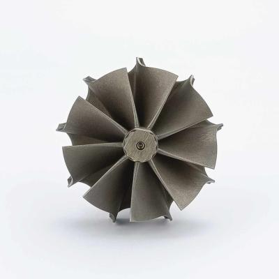 중국 MS-TECH 터보 T67 터빈 휠 샤프트 Ind 61.5mm Exd 54mm 블레이드 9 길이121.5mm 판매용