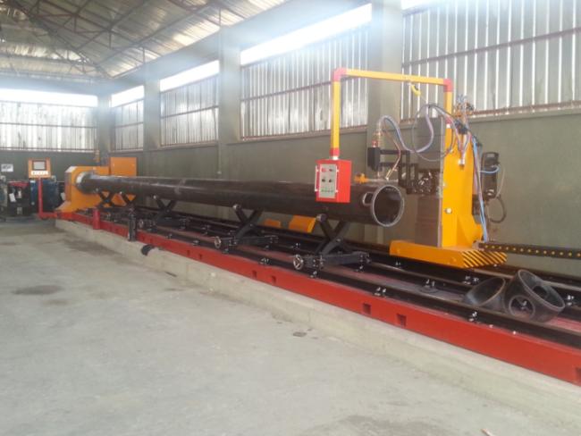 CNC round pipe plasma profile cutting machine