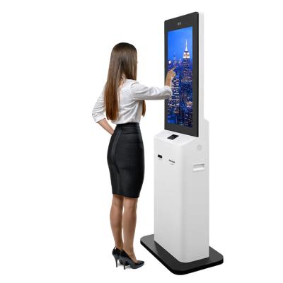 China 21.5 Inch Floor Standing Touch Screen Sim Card Lottery Self Service Vending Checkin Payment Terminal Kiosk for sale