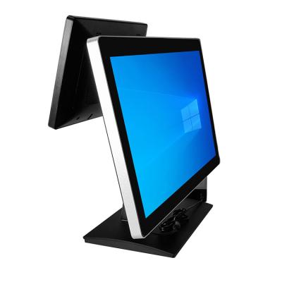 China 18.5 Inch Dual Screen Smart Casher Cashless Payment Terminal Cash Register All in One Touchscreen Pos Systems for Restaurants for sale