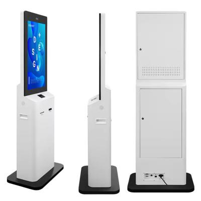 China 21.5 23.6 32 Inch Floor Stand Self Service Payment Kiosk Restaurant with Qr Scanner 80mm Terminal Printer POS Bracket for sale