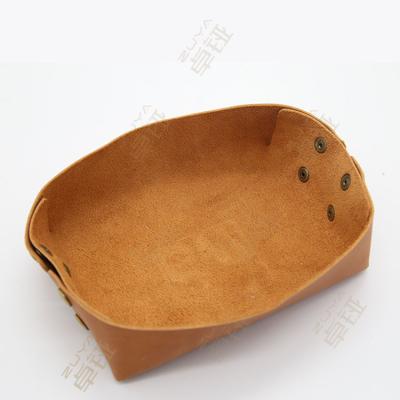 Chine Stockage en cuir de Tray Catchall Bowl For Accessories de valet de rupture de bijoux à vendre