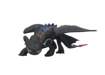 Cina L'ambiente protegge le figure di plastica a 4 pollici nero naturale del giocattolo del drago del PVC Disney in vendita