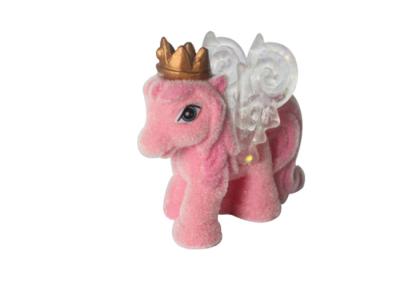 Cina Mini cavallino molle rosa della capsula del giocattolo della capsula del PVC con chiara altezza dell'ala 3cm in vendita