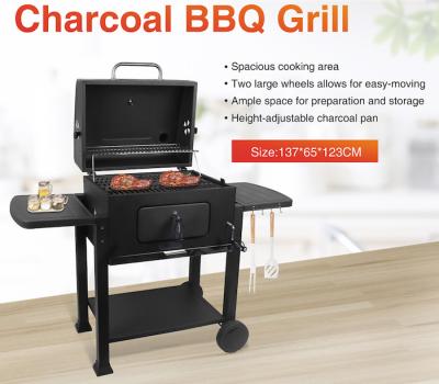 중국 검은 분말은 24 인치 정원 바베큐 그릴 숯 손수레 Bbq를 코팅했습니다 판매용