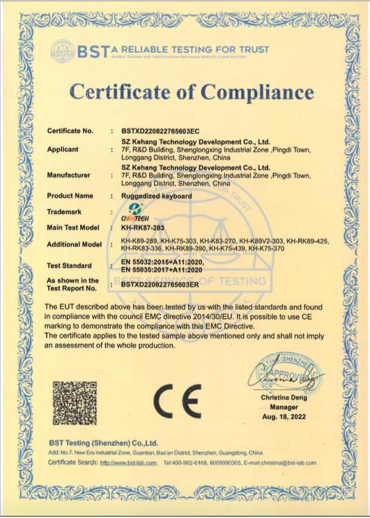 CE - SZ Kehang Technology Development Co., Ltd.