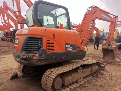 Cina 6 Ton Yangma Engine Mini DX60 Doosan 6 Ton Excavator in vendita