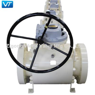 Cina La valvola a sfera manovrata mediante ingranaggi dell'OEM U.S.A. ha flangiato colore bianco 1.6Mpa-42Mpa di conclusione in vendita